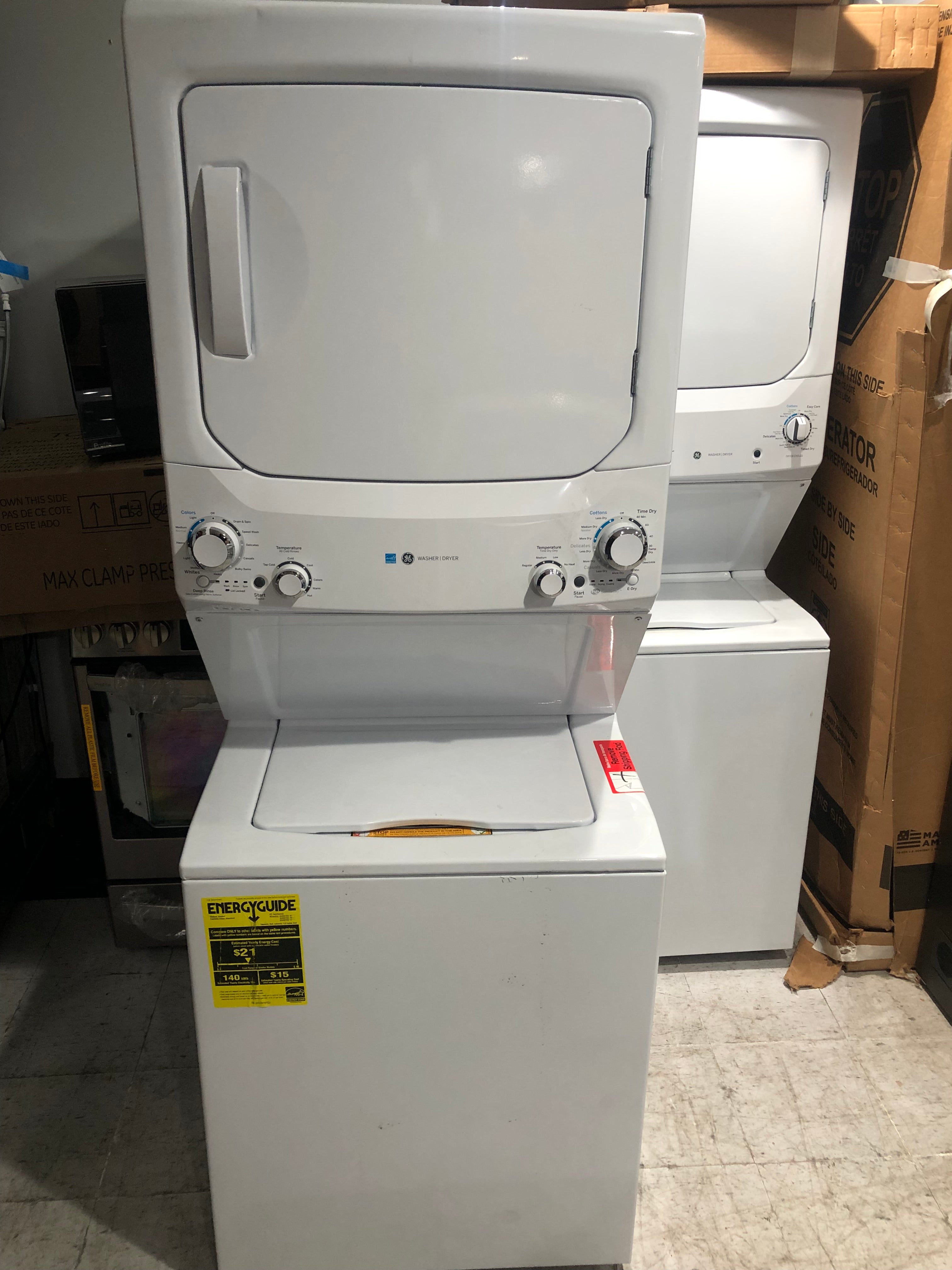 GE stackable washer dryer unit – Kj Brands Appliances